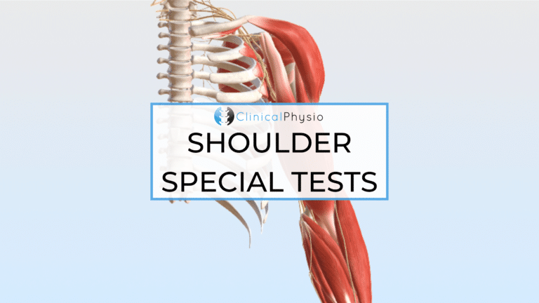 Shoulder Special Tests You COULD Use! – Clinical Physio Membership